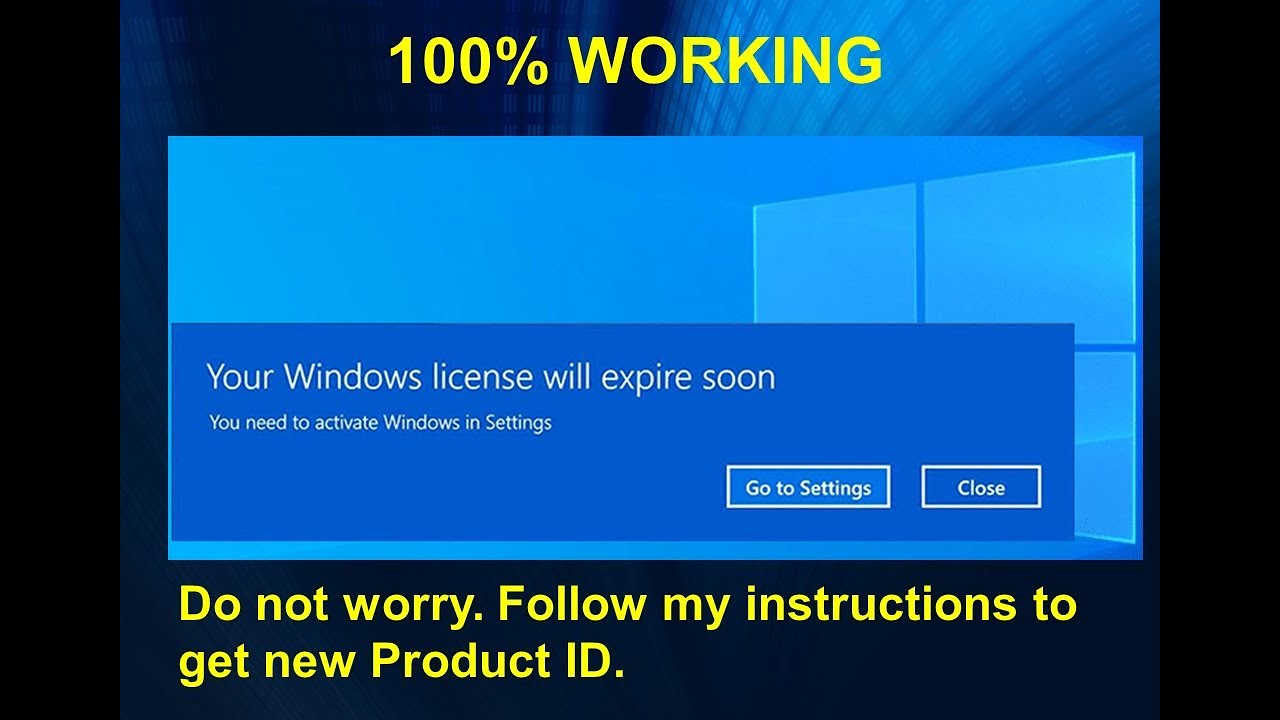 Your Windows licence and Office licence will expire soon. 100% Working ...