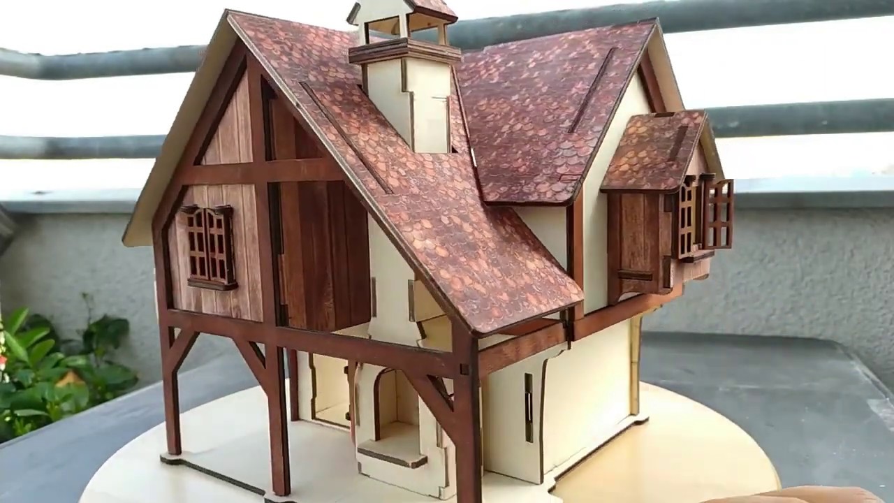 Forge House Laser Cutting Template - YouTube