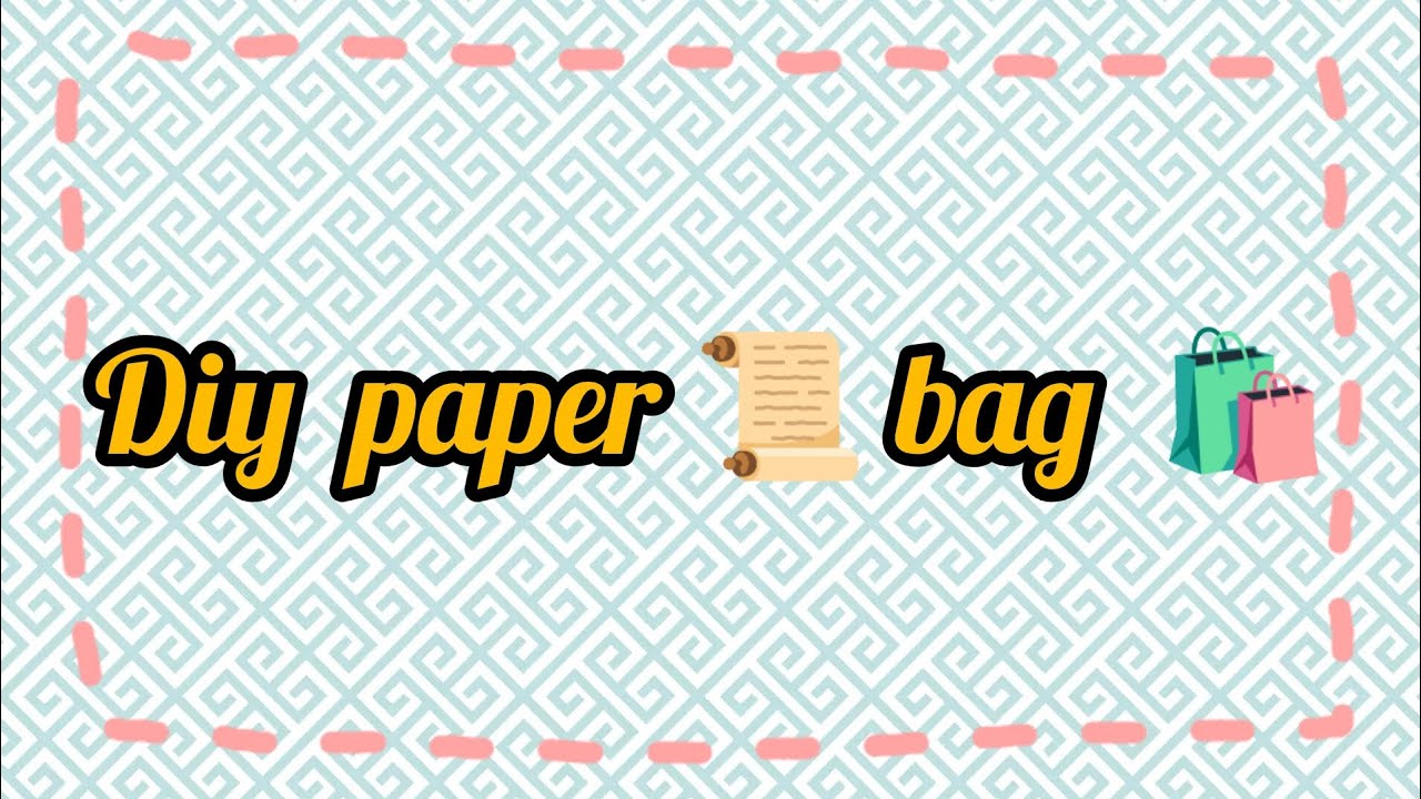 DIY PAPER BAG || HOW TO MAKE A PAPER BAG ?? || SUBSCRIBE AND LIKE ️ ...