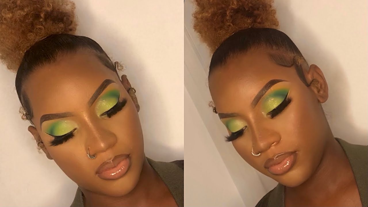 Green Prom Makeup Tutorial | Client Makeup Tutorial - YouTube