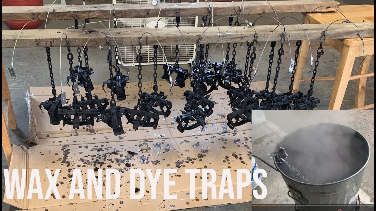 How to Wax and Dye Foothold Traps - YouTube