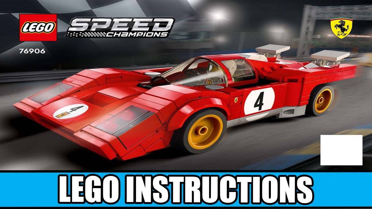 LEGO Instructions | Speed Champions | 76906 | 1970 Ferrari 512 M - YouTube