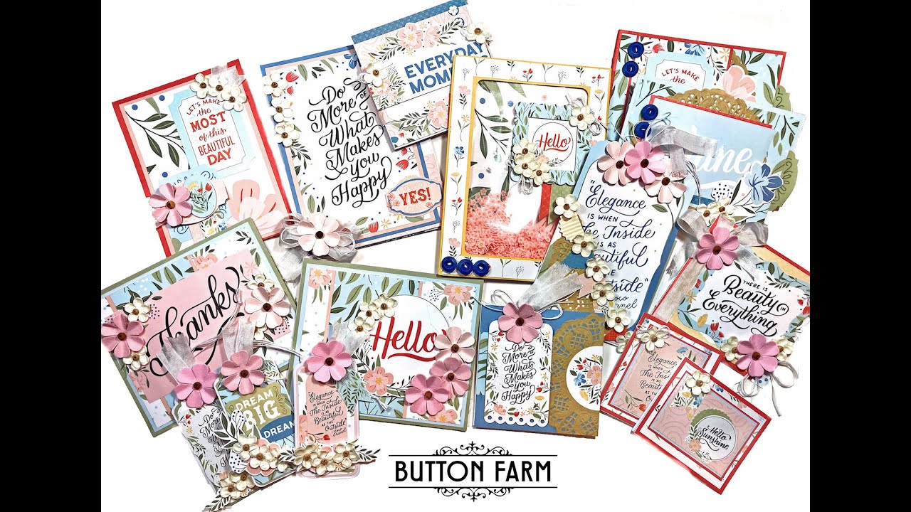 Button Farm Club Salutations Card Kit Reveal Video - YouTube
