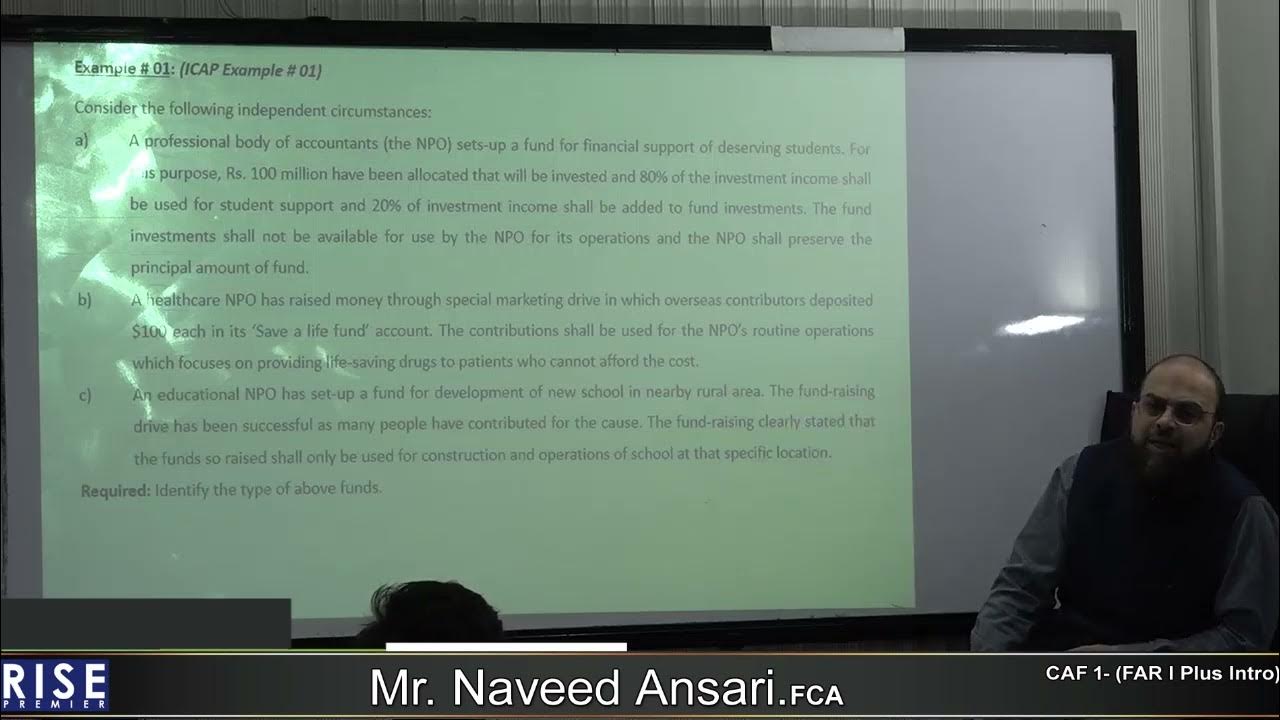 CAF 1 LB Sir Naveed Ansari Lecture 105 - YouTube
