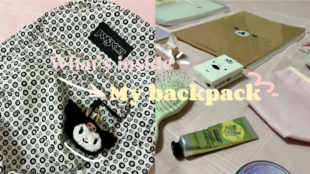 What inside my backpack 2023 | Back to school essential📓 *º ˚♡ - YouTube
