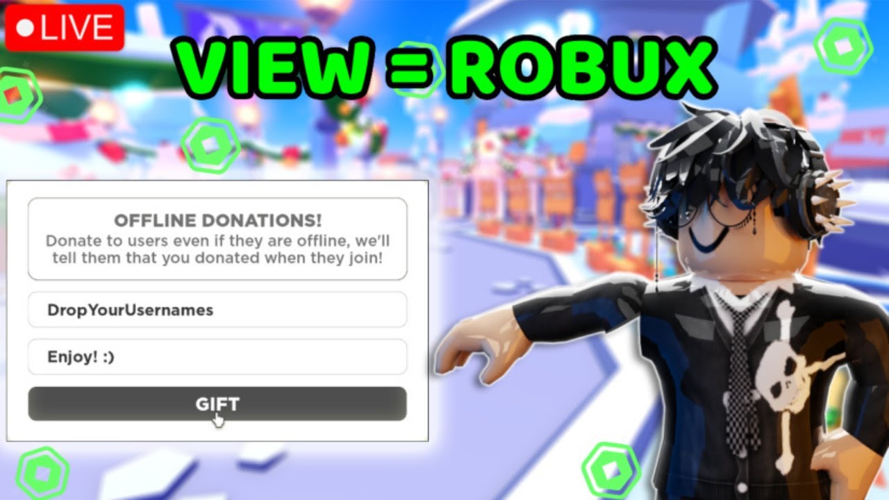 🔴 PLS DONATE REAL LIVE | GIVING ROBUX TO EVERY VIEWERS! (Roblox ...