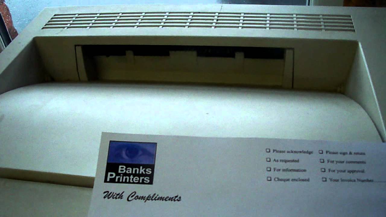 Hewlett Packard 4550 Colour Laser Printer - YouTube