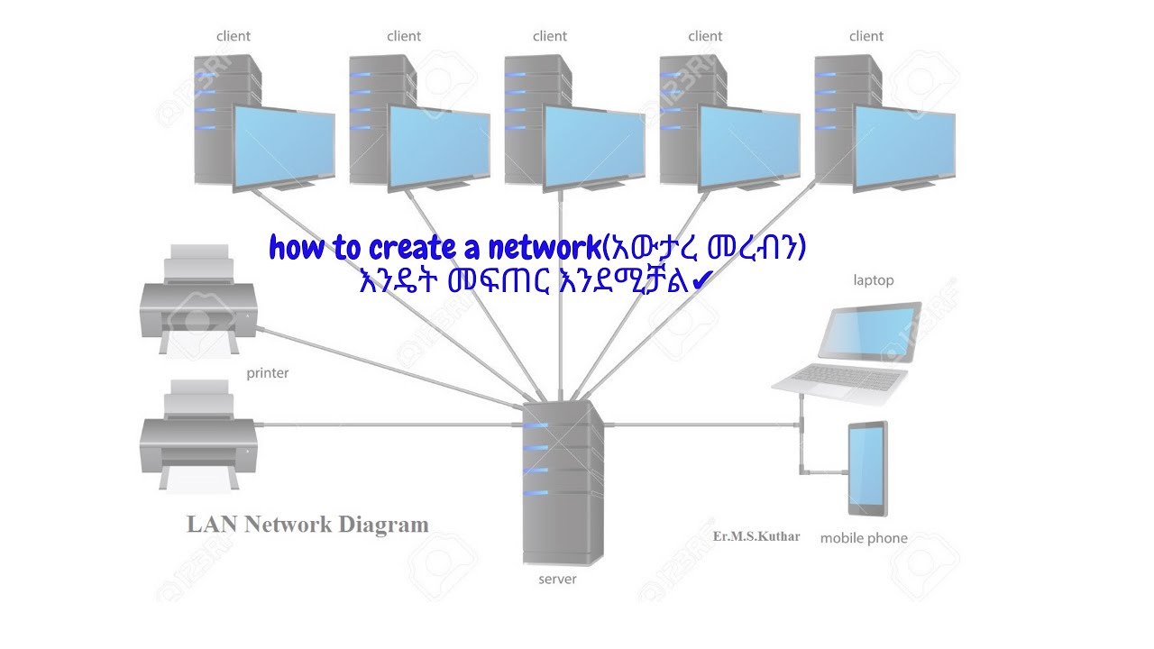 how to create a network use hub and switch - YouTube