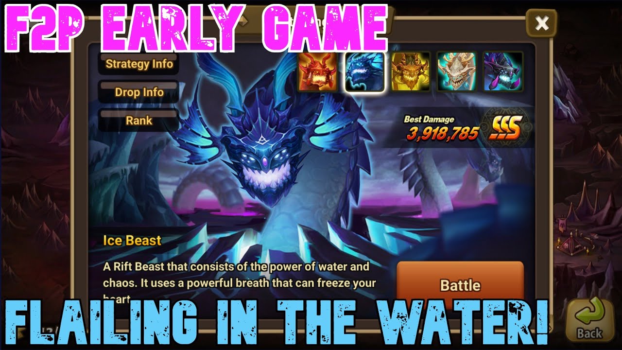 SSS Water Rift Beast Team! Summoners War - YouTube