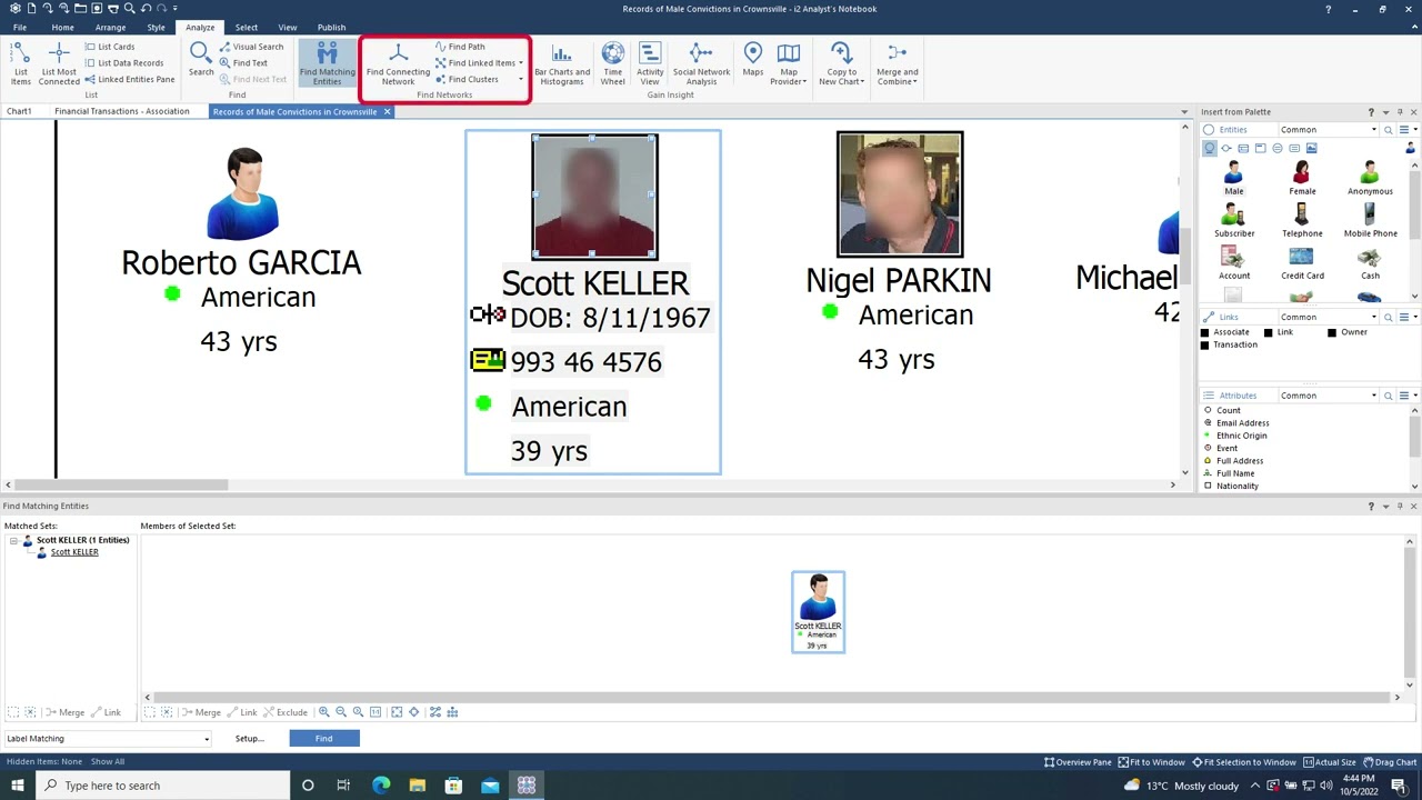 9 - Analyst's Notebook - Getting Started - The Analyze toolbar - YouTube