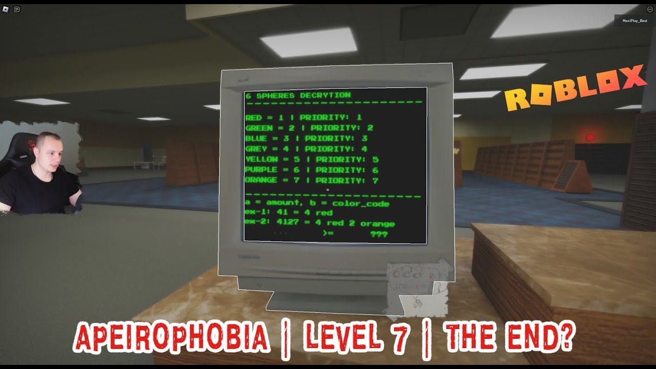 Roblox УЖАСЫ Apeirophobia HORROR Level 7 The End? Прохождение Роблокс ...