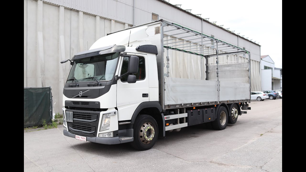 Volvo FM460 Pritsche-Plane Lkw/tarpaulin truck - YouTube