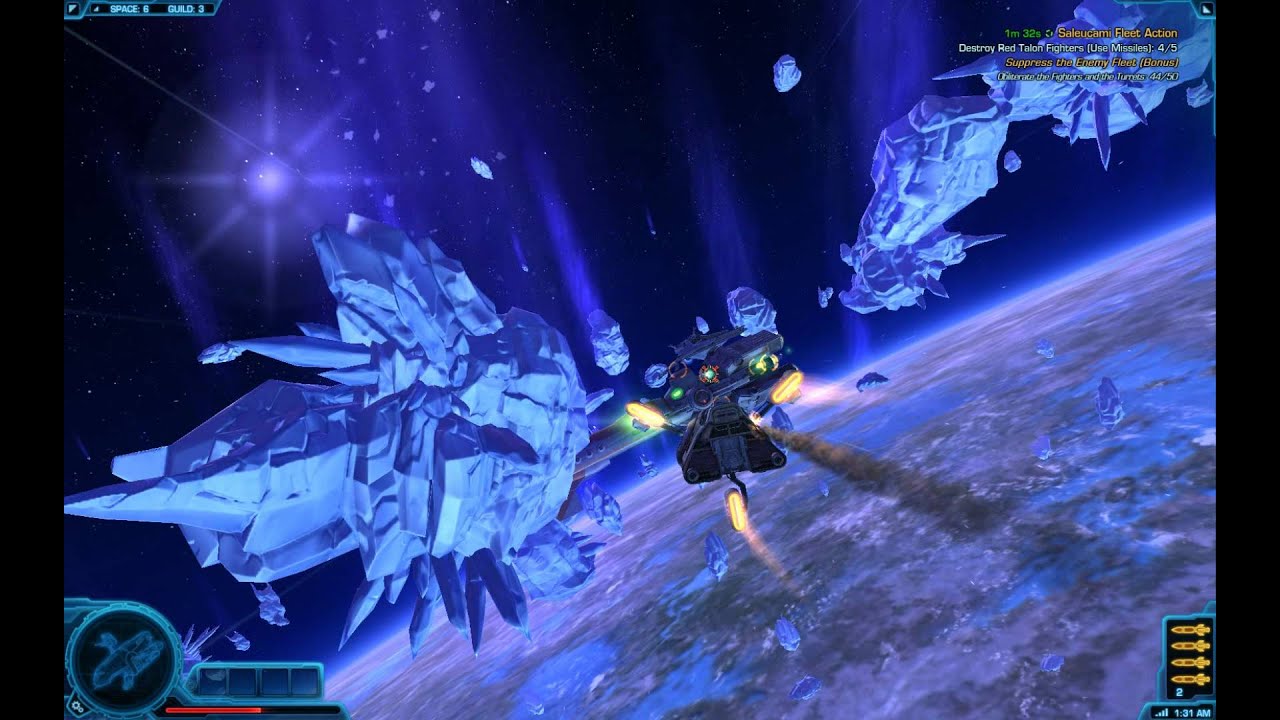 SWTOR Saleucami Fleet Action space combat - YouTube