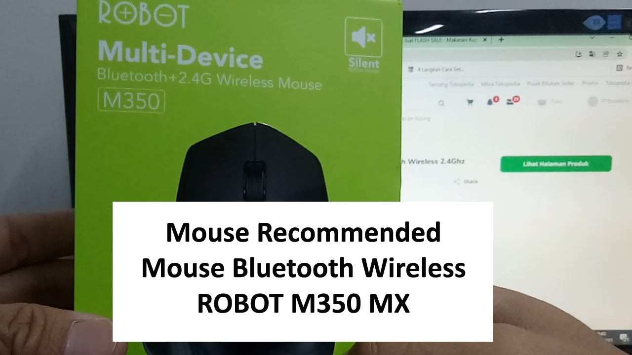 Mouse Bluetooth Wireless ROBOT M350 MX - YouTube