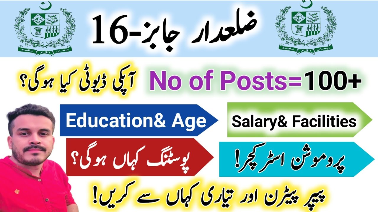 Zilladar Jobs Test Preparation|Salary, Duties,Past papers, Promotion ...