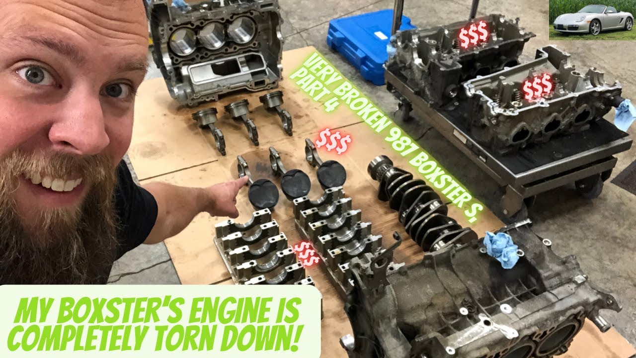 Completing the Full Teardown of my Very Broken 987 Boxster S’s Engine ...