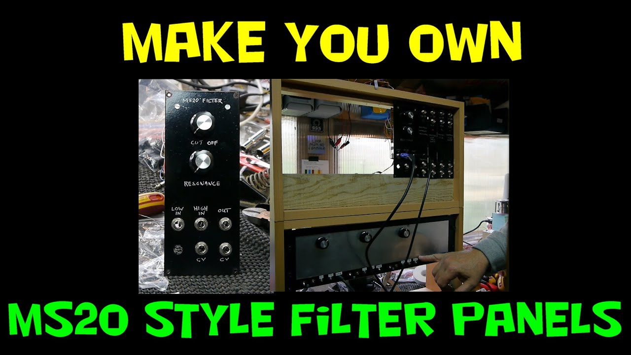 Making your own Modular Synth panels part two - YouTube