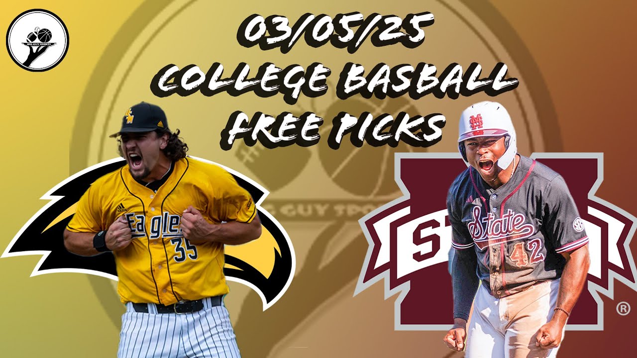 FREE College Baseball Picks 3/05/25 I (6-1 FREE PICKS LAST WEEK) 29u ...