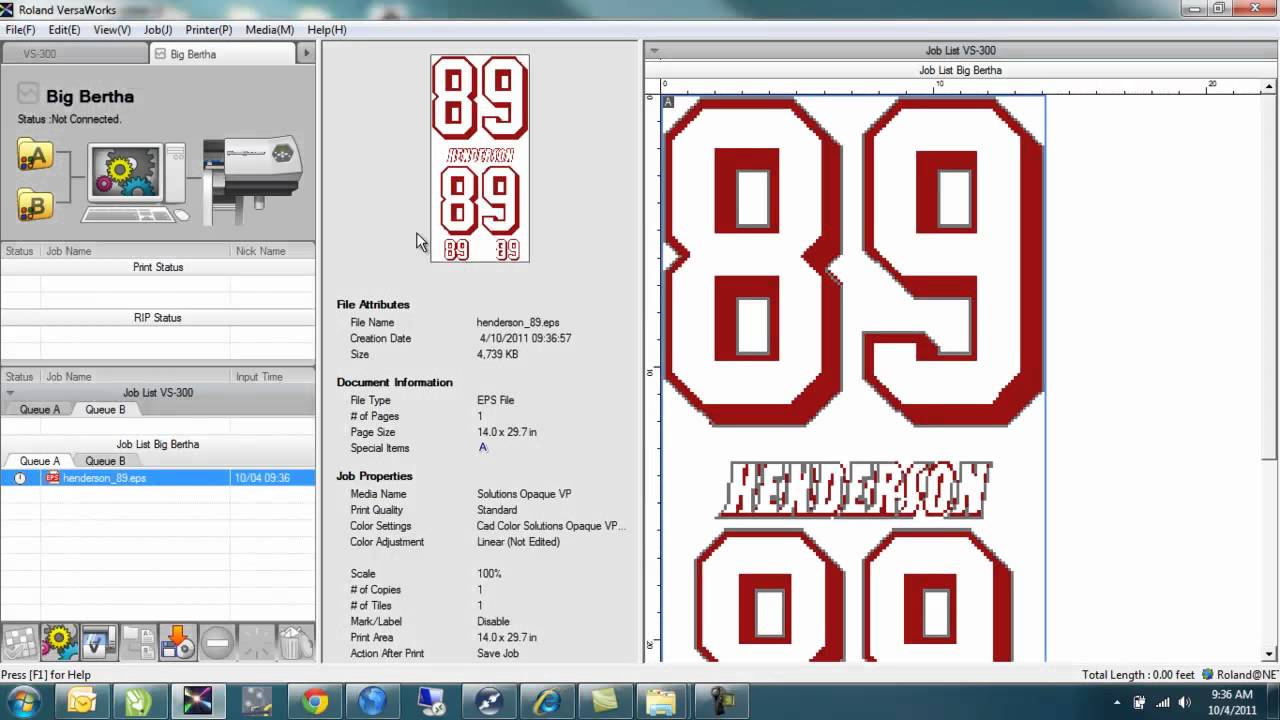 Roland Spot colors and Versaworks settings - YouTube