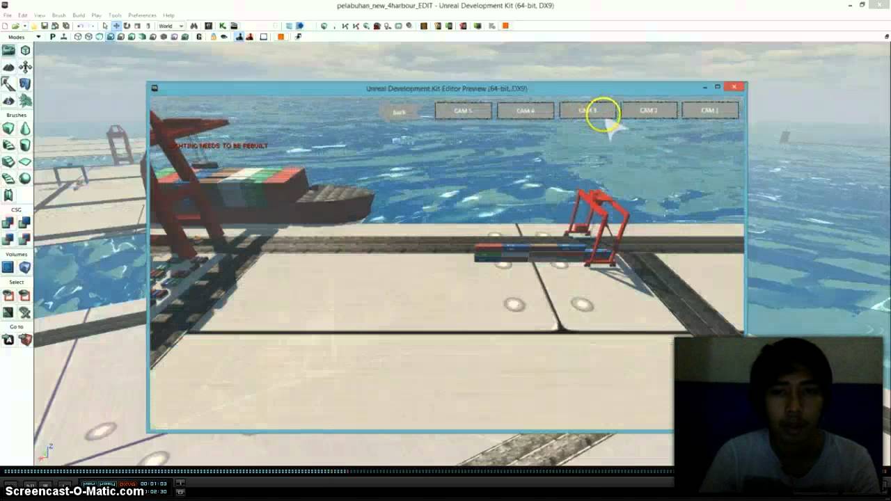 Implementasi animasi 3D pada Simulasi Pelabuhan Laut menggunakan UDK ...