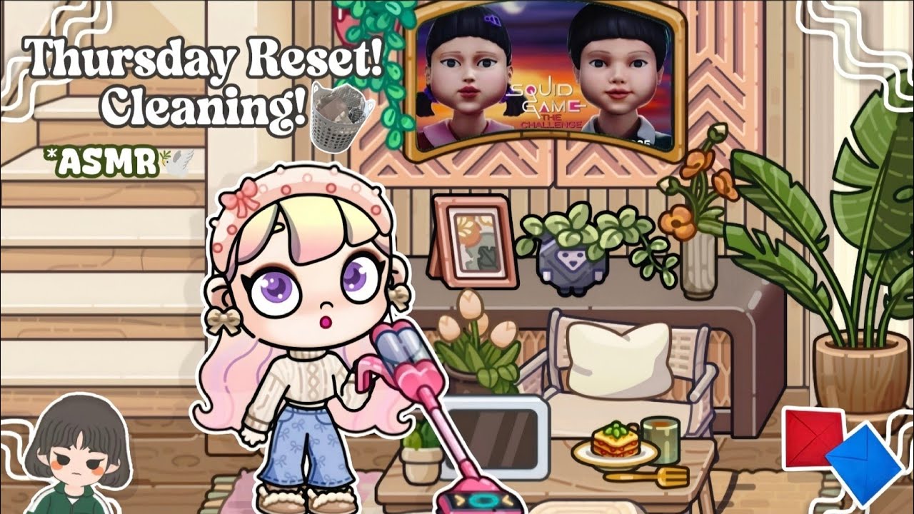Thursday Reset! Cleaning!*ASMR 🎙️🎐#asmr#relaxing#asmrsounds#squidgame# ...