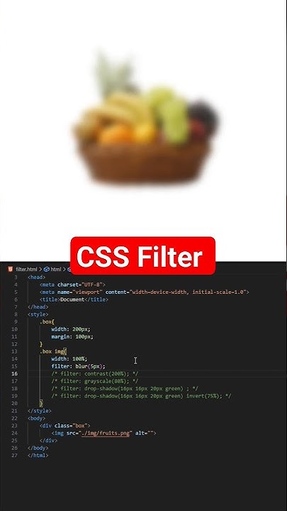 css filter html and css html html and css | Tarun Code - YouTube
