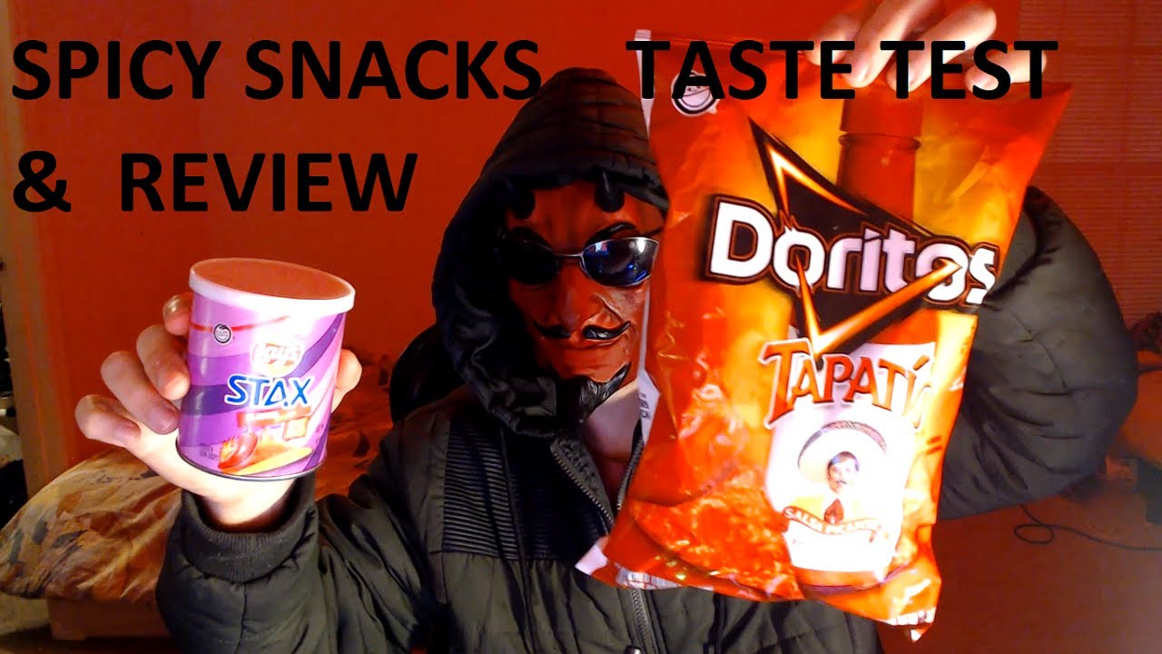 Spicy Snackz Taste Test and Review - Lays STAX Flamas XTREME and ...