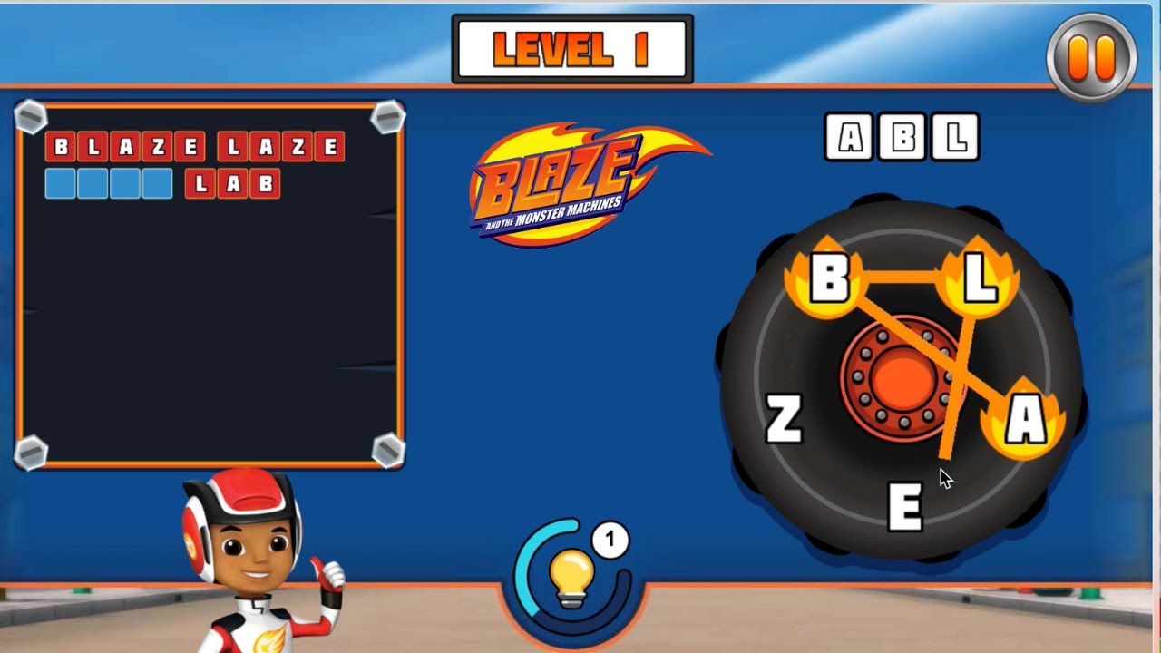 BLAZE AND THE MONSTER MACHINE 🚗 Word Links #4! - YouTube