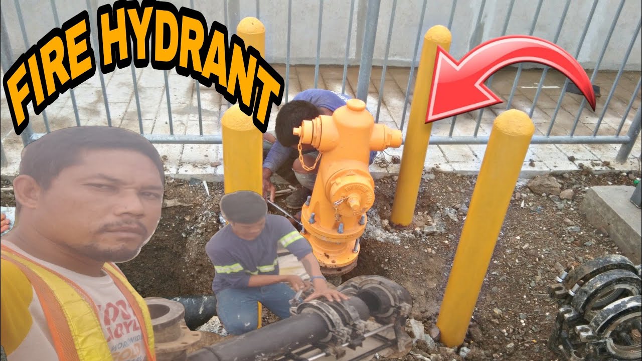 installation @ fire hydrant&installation hdpe fittings, pipe for supply ...