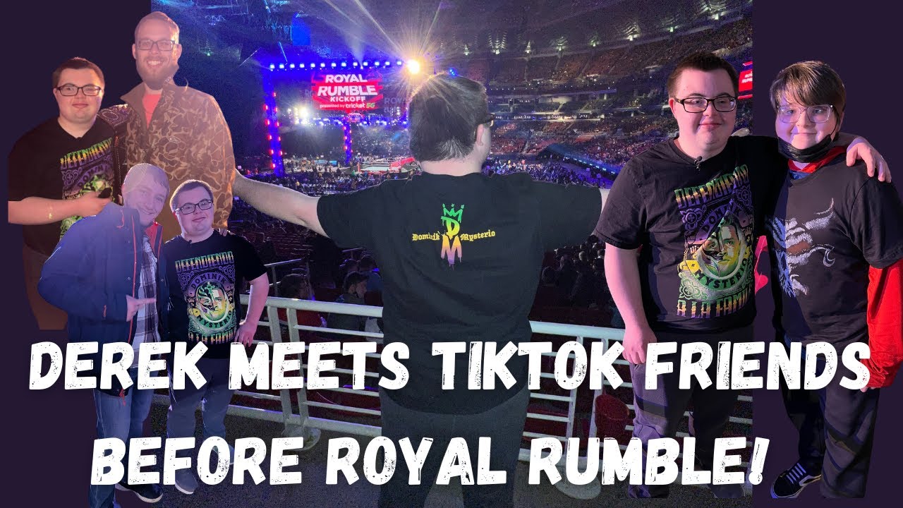 DEREK MEETS TIKTOK FRIENDS BEFORE ROYAL RUMBLE! - YouTube