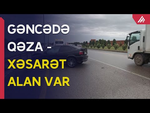 Minik maşını yol kənarındakı dəmir arakəsməyə çırpıldı