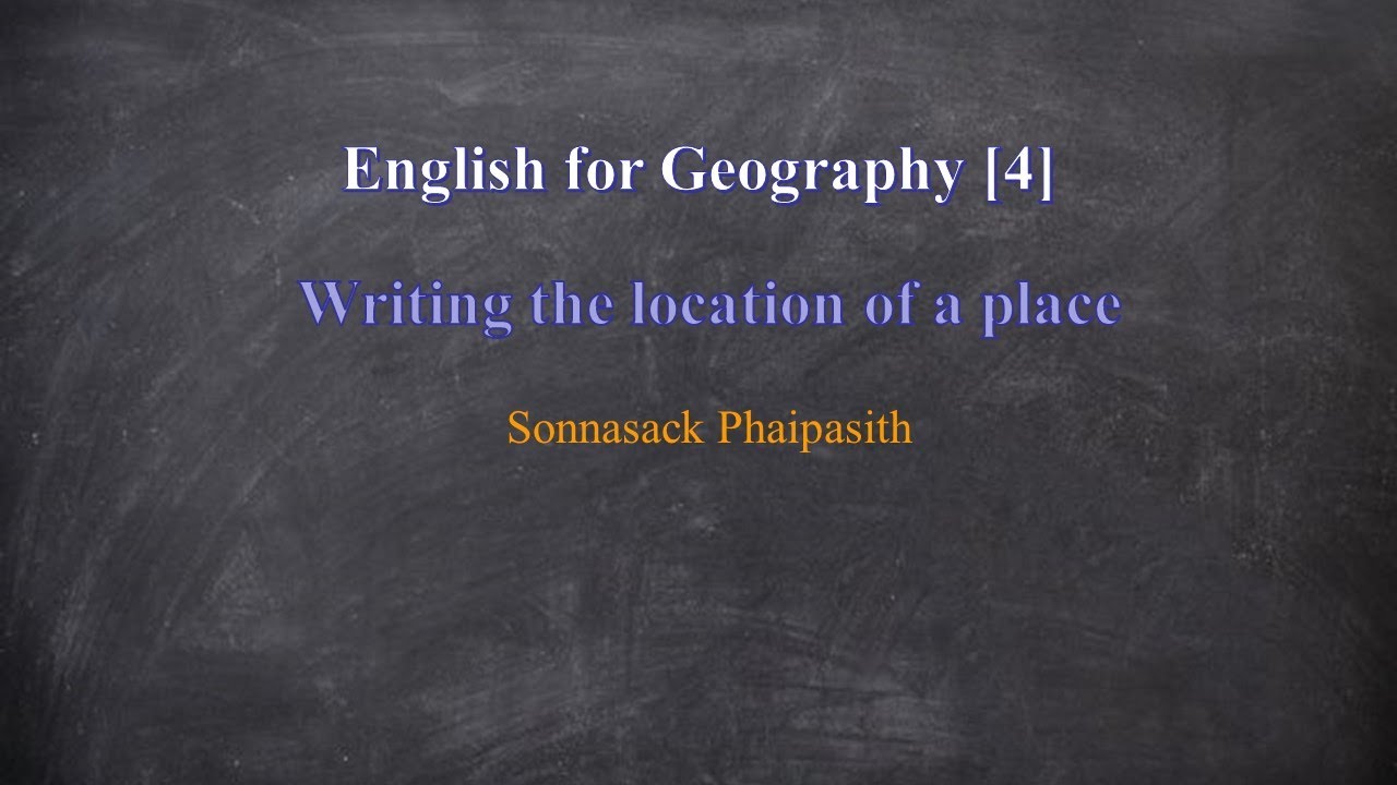 How to present the location of a place? - YouTube