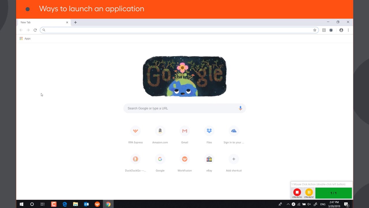 How to launch applications in WorkFusion RPA Express - YouTube