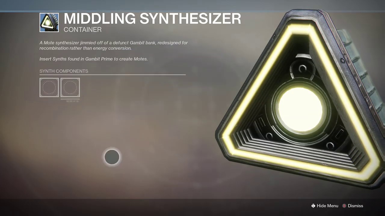 How to use Destiny 2 Mote Synthesizer - YouTube