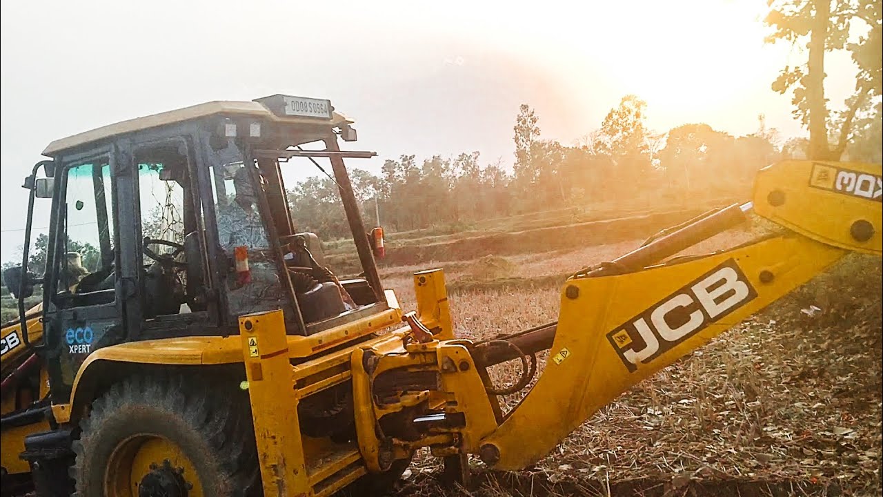 First day of Land Development work with JCB 3dx machine!! आज पहला दिन ...
