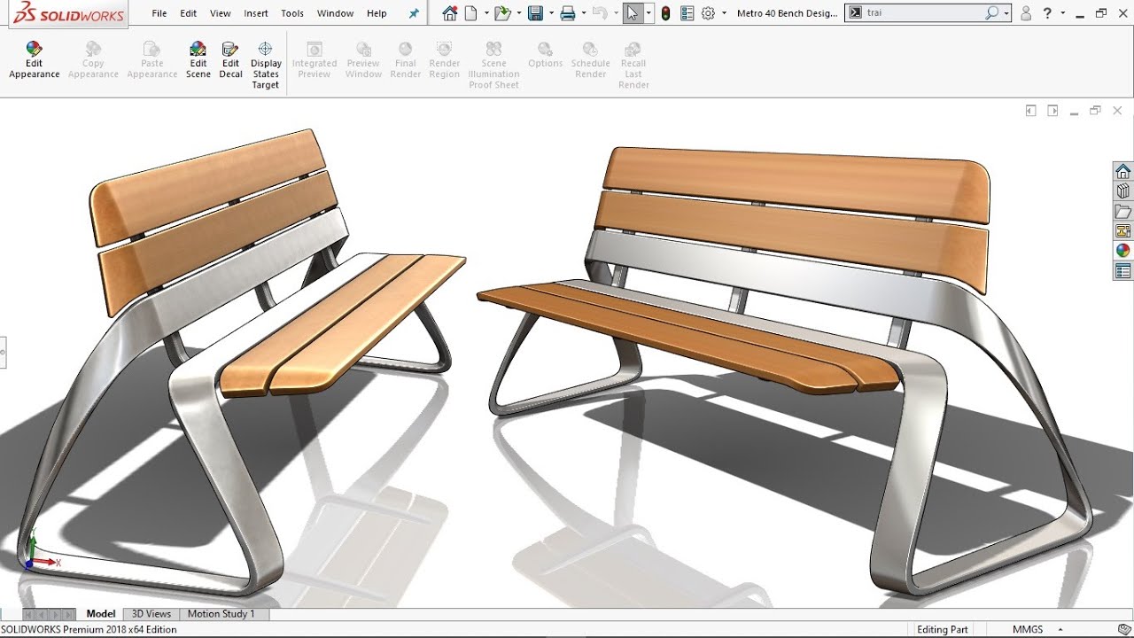 Master SolidWorks | Create the Iconic 'Metro 40 Bench Design' in Days ...