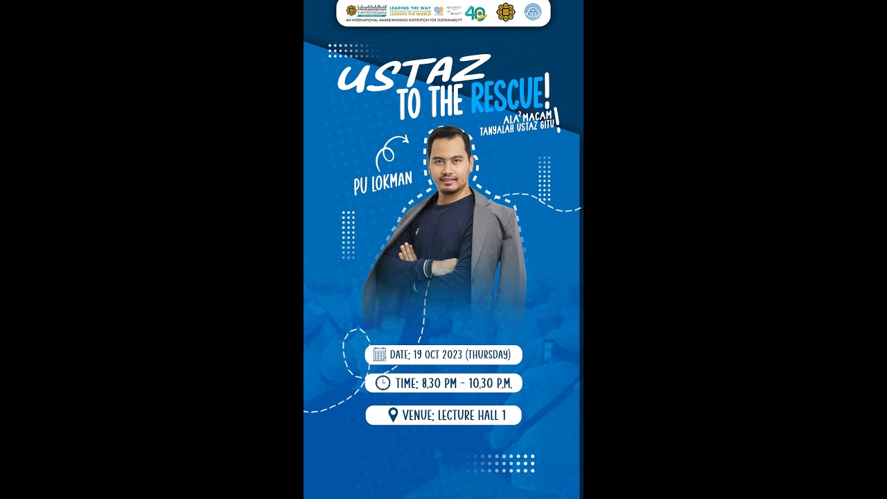 USTAZ TO THE RESCUE - QNA session with PU Lokman - YouTube
