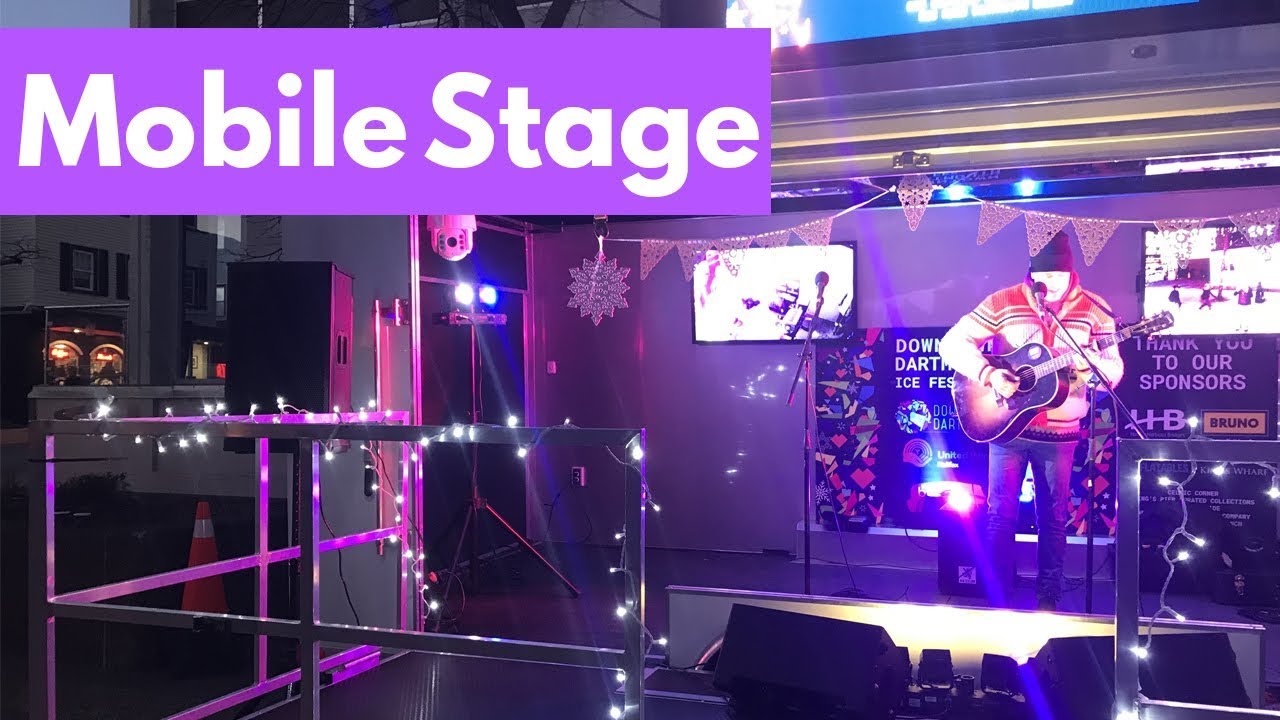Mobile Stage Trailer for Events - YouTube