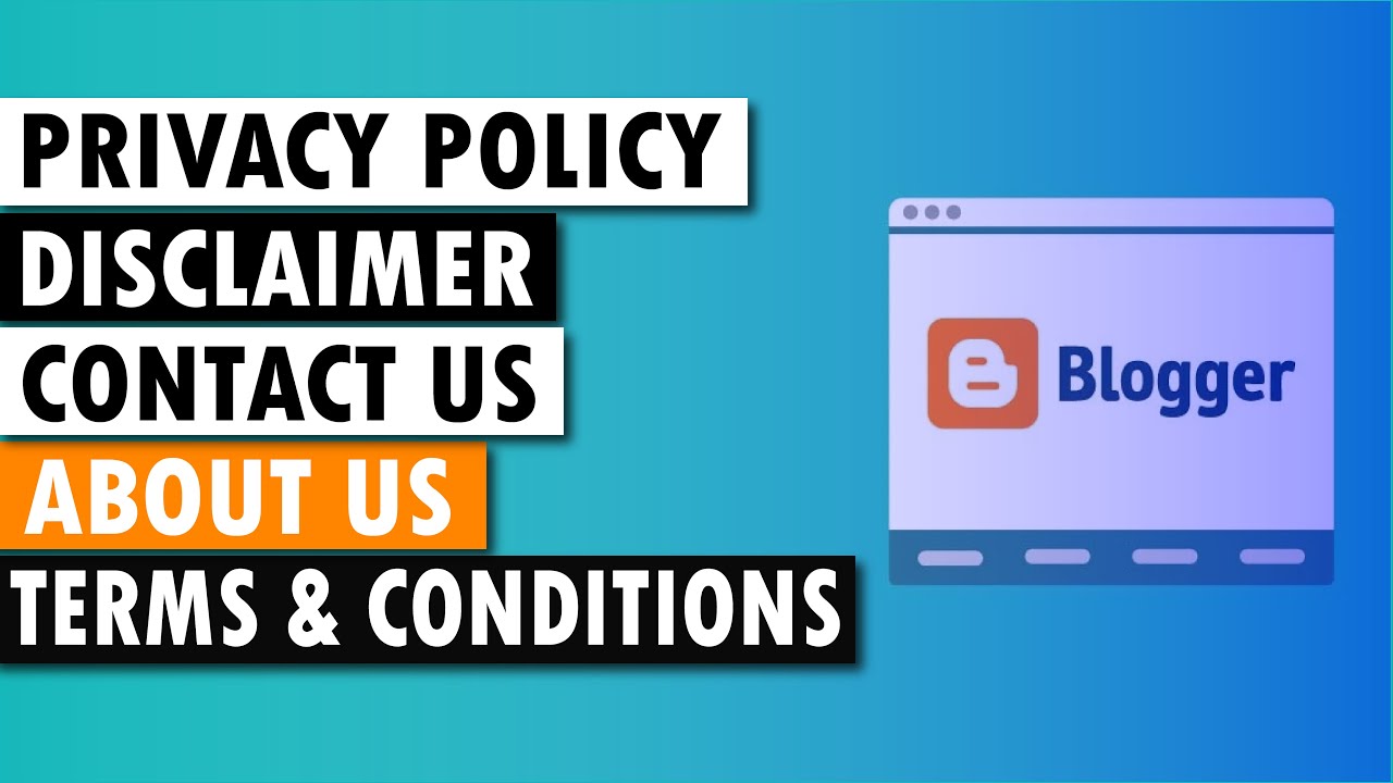 Privacy Policy Generator for blogger | GDPR Policy | Create Terms and ...