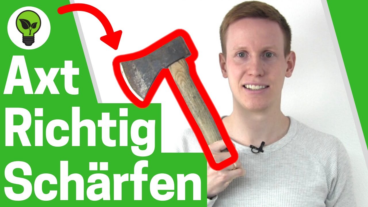 Axt Scharfen Mit Winkelschleifer