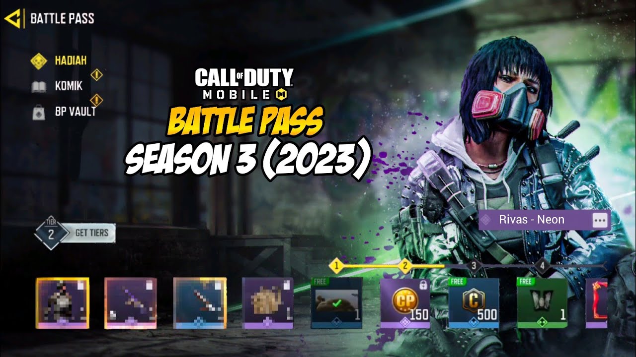 Season 3 (2023) battle pass karakter & senjata + BP vault & trailer ...