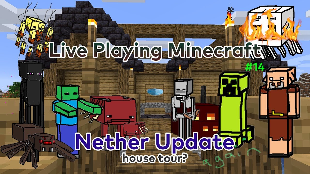 Our Home Tour in Minecraft's Nether Update! [14] - YouTube