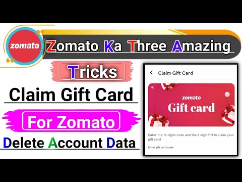 Claim gift card for zomato / Zomato delete account / How to claim gift ...