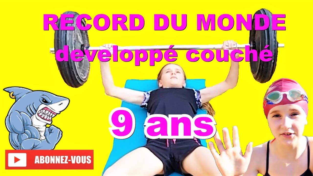 musculation enfant fille 9 ans record du monde !!! Lit la description ...