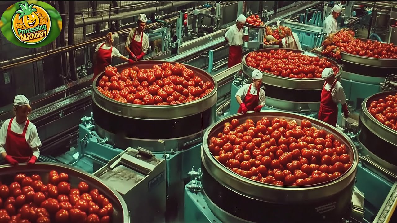 How Heinz Tomato Ketchup Is Made | Tomato Ketchup Factory Process - YouTube