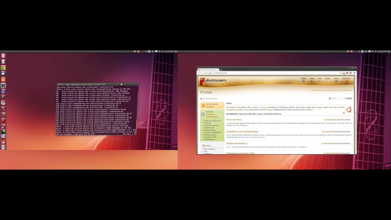 Linux Ubuntu 14.04 Alpha auf meinem Acer Aspire V3 771g - YouTube