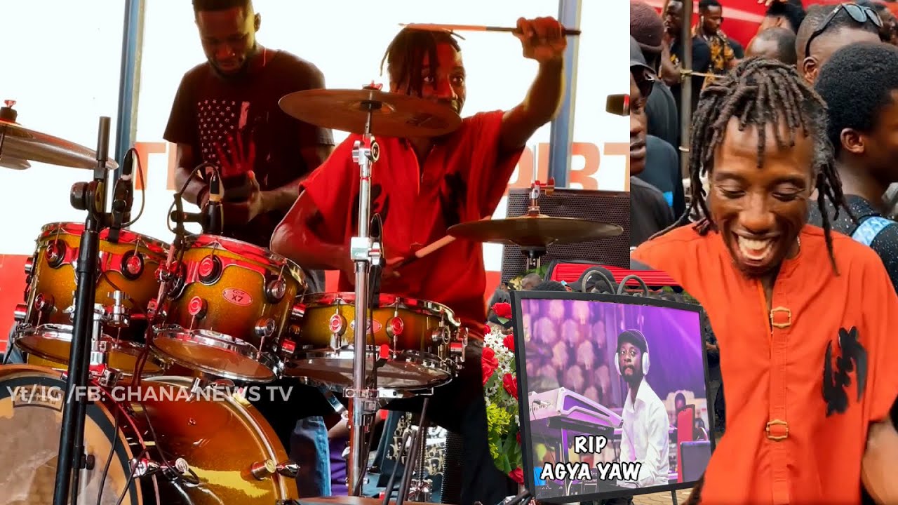 Africa’s/ Ghana’s Best Drummer Paakow storms Best Keyboardist’s funeral ...