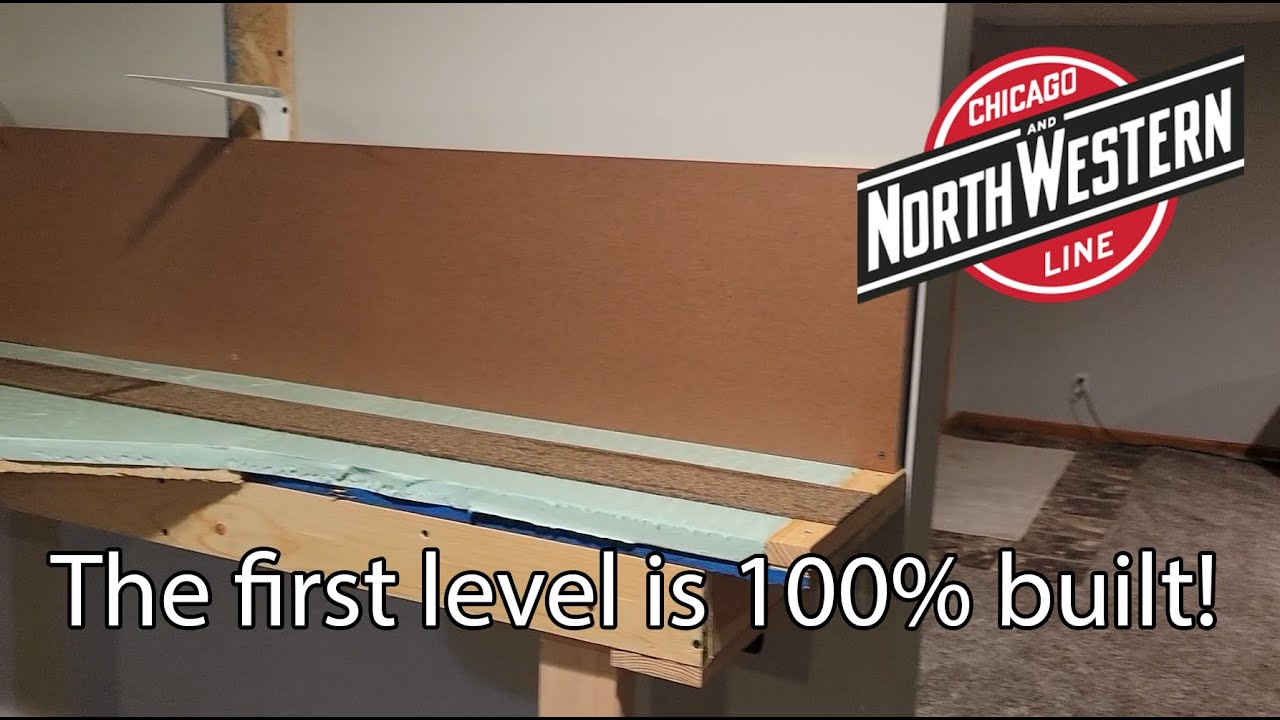 CNW Harvard Sub N Scale Layout - Ep 16 - The First Level is BUILT ...