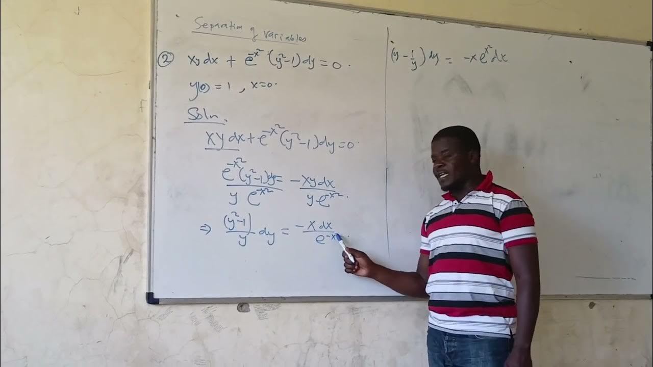 Solving ODE By Separation Of Variables - YouTube