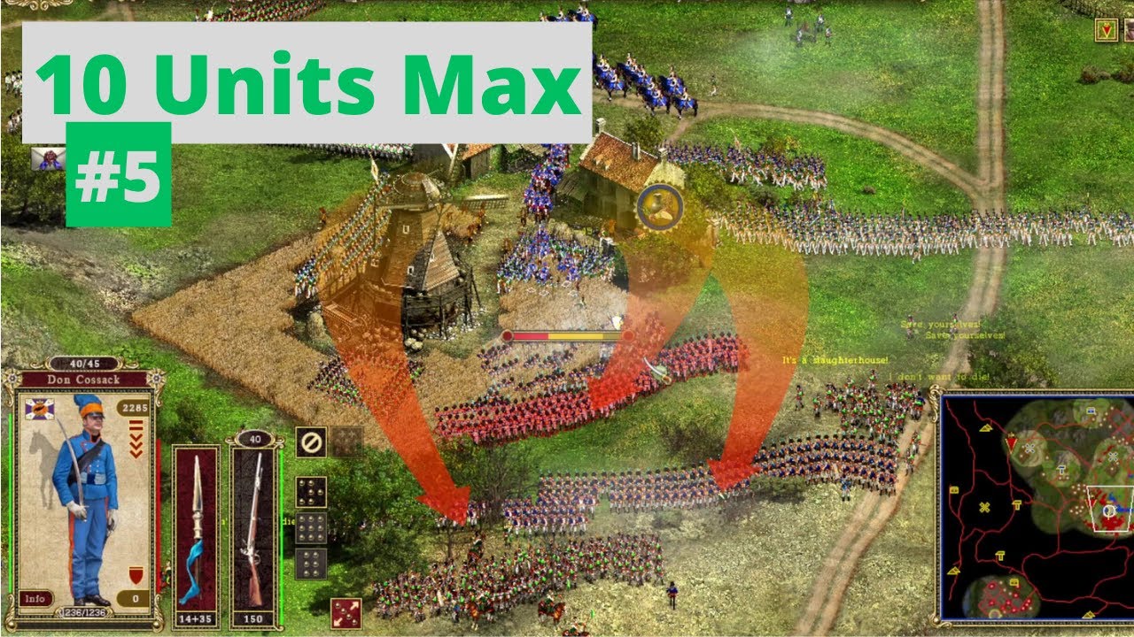 10 Units Max | Cossacks 2: Battle for Europe | Russia Very Hard | Part ...
